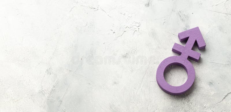 Violet Transgender Symbol on the Background of the Rainbow Flag of the ...