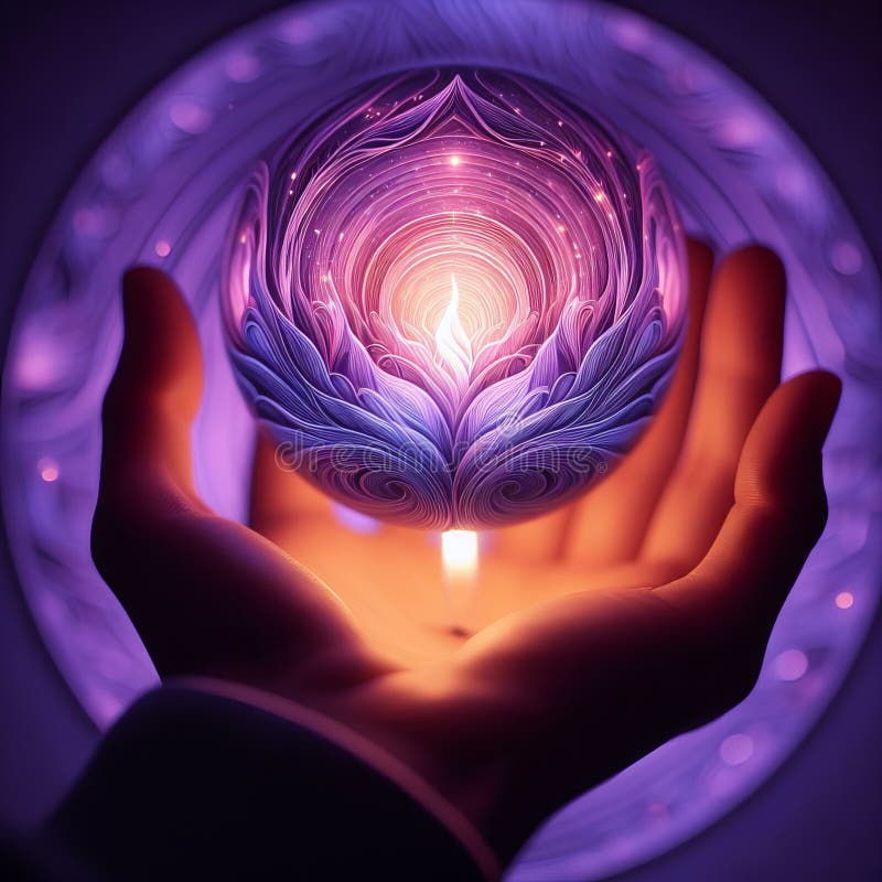 108 21. Violet Twilight Glow_ a Mystical Violet Light Effect Th Stock ...