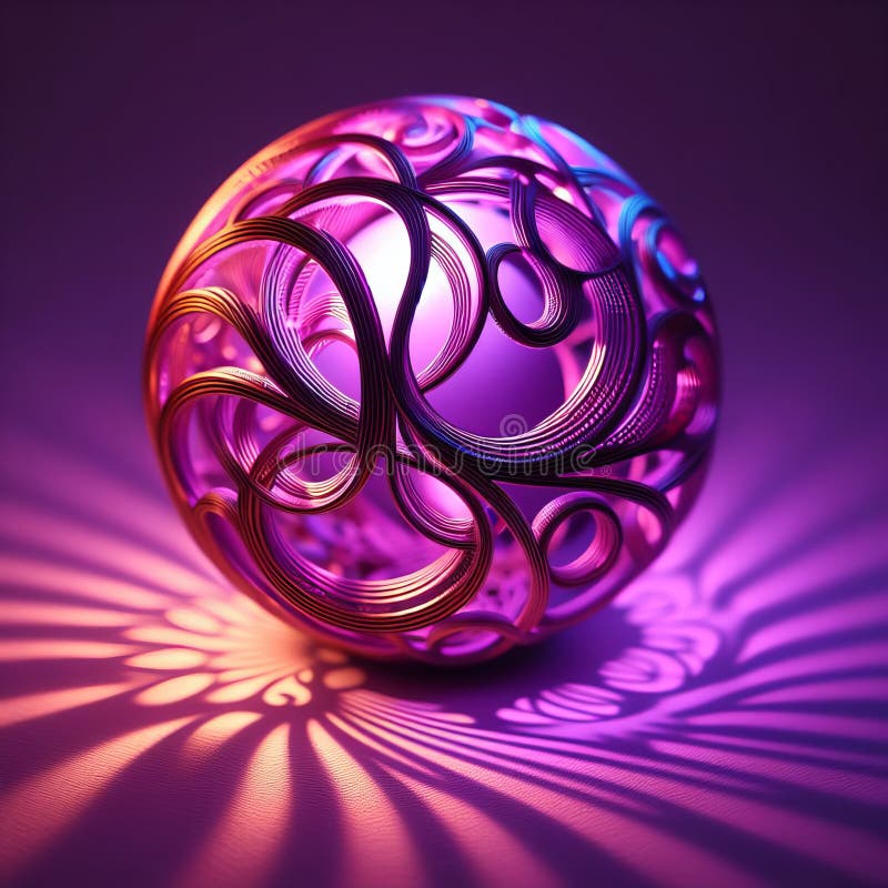 Violet Twilight Glow a Mystical Violet Light Effect that Evok Stock ...