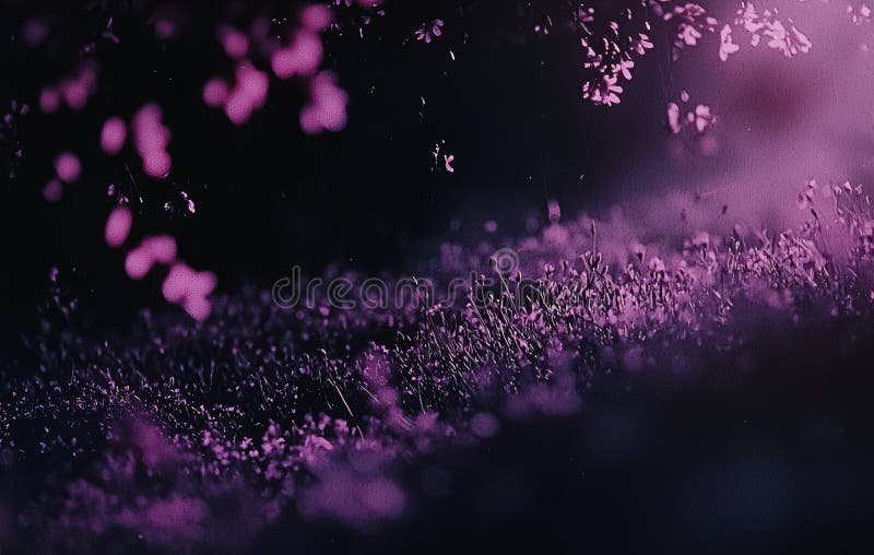 The Violet Unreal Landscape of Spring Flowers in Infrared Stock ...