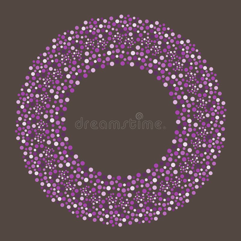 Violet Vector with Circle Shapes Repeating Stock Vector - Illustration ...