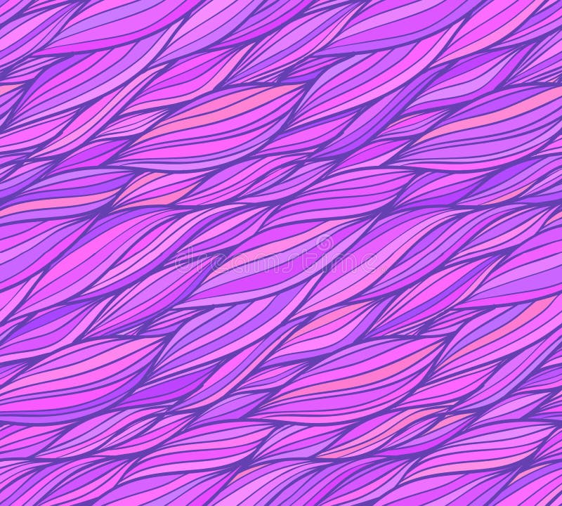 Violet Doodle Flowers Vector Seamless Pattern Stock Vector ...