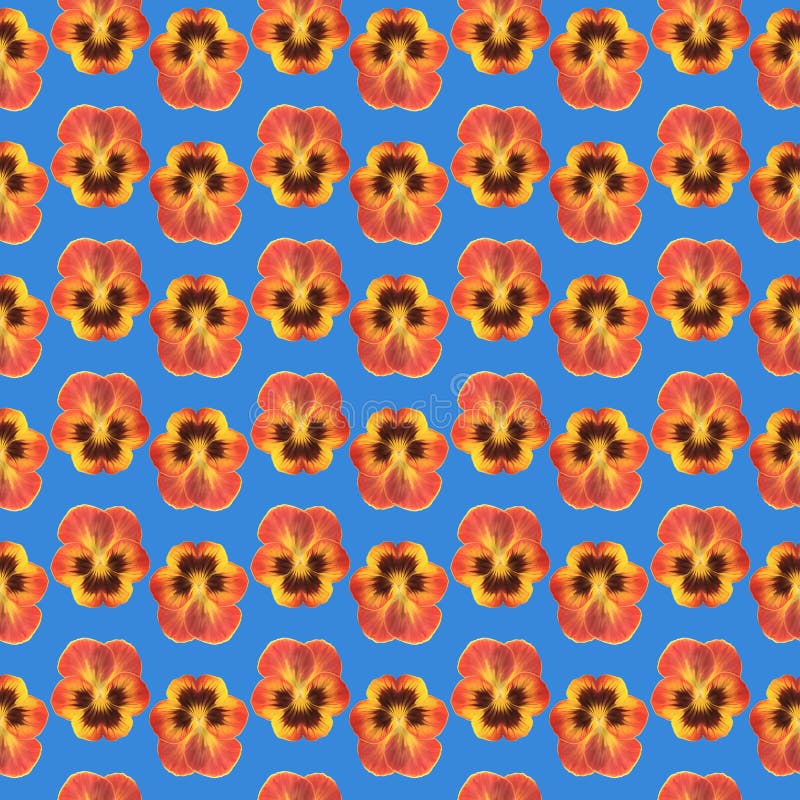 Violet, Viola. Illustration, Texture of Flowers. Seamless Pattern for ...