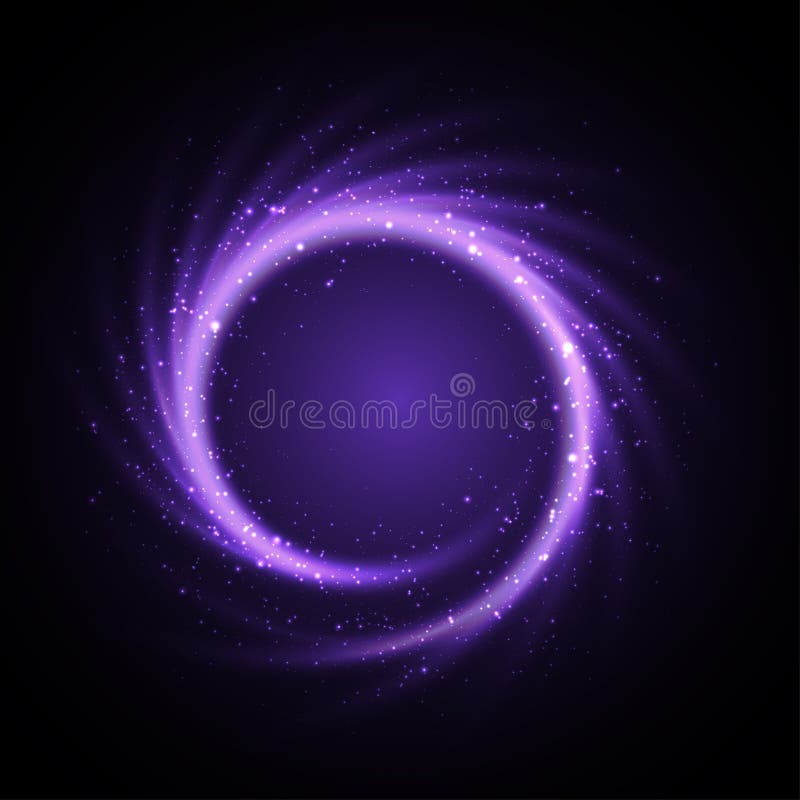 Violet vortex with sparks stock illustration. Illustration of vortex ...