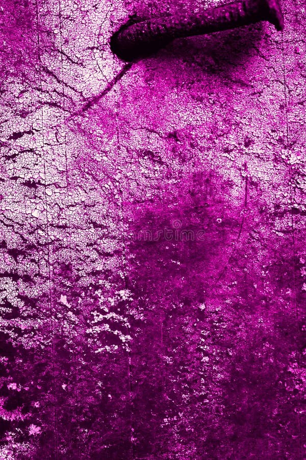 Violet Wall Painted with White Old Peeling Paint Stock Image - Image of ...