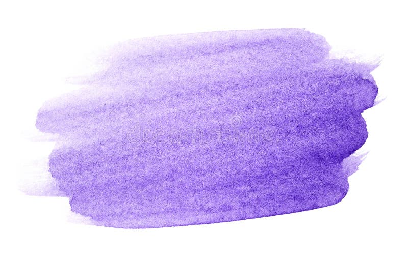 Violet Watercolor Splash Hand Drawn Stock Image - Image of element ...