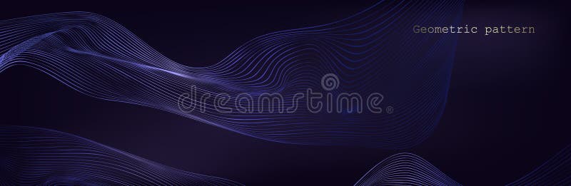 Violet Wave. Linear Geometric Art Deco Bricks. 20s Retro Style. Luxury ...