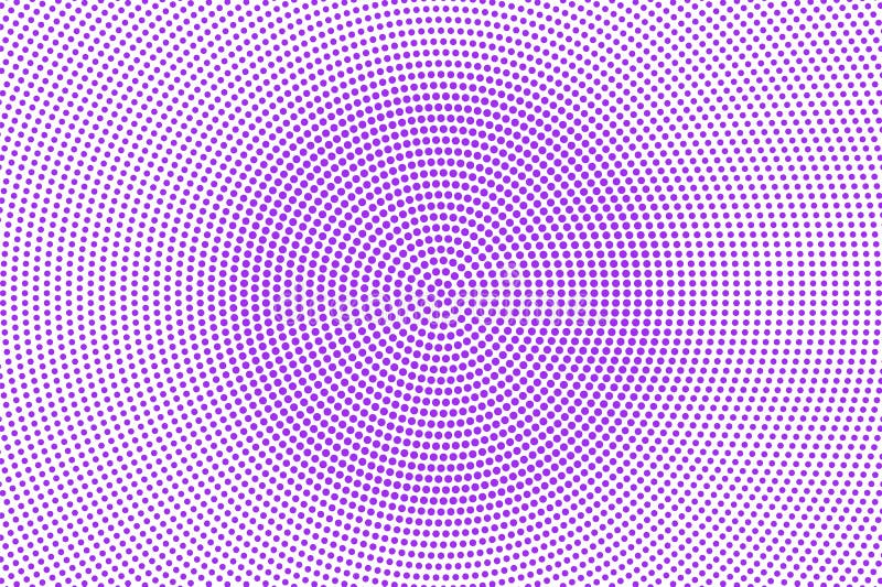 Violet White Dotted Halftone. Halftone Background. Frequent Circle ...