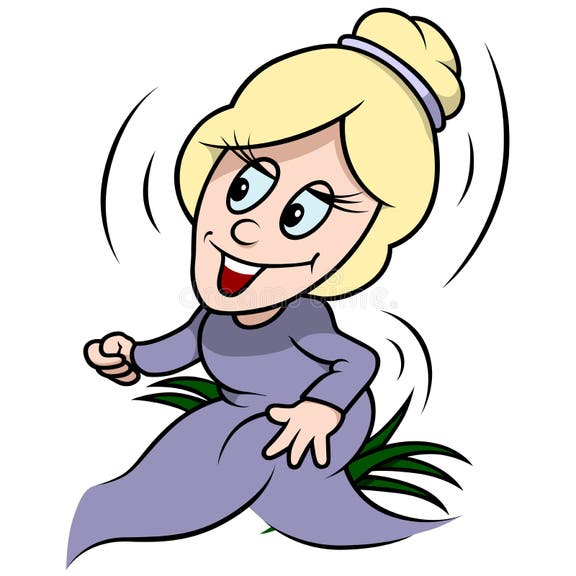 Violette Fee vektor abbildung. Illustration von lächeln - 44243658