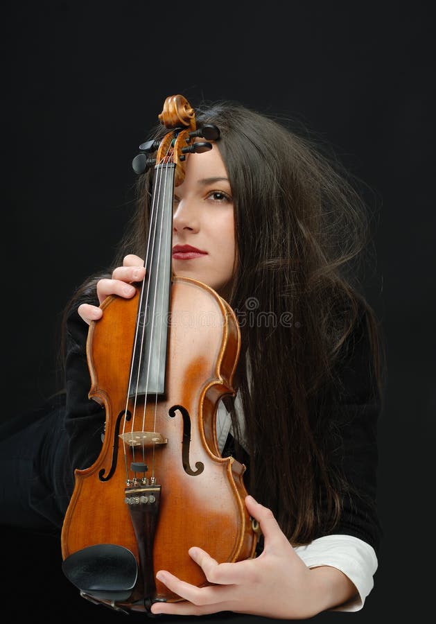 Violin stock photo. Image of musical, lady, composition - 21228092