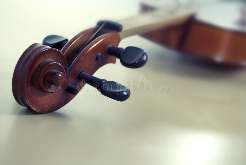 Maple Violin Scroll & Autumn Leaves Stock Photo - Image of nature, fall ...