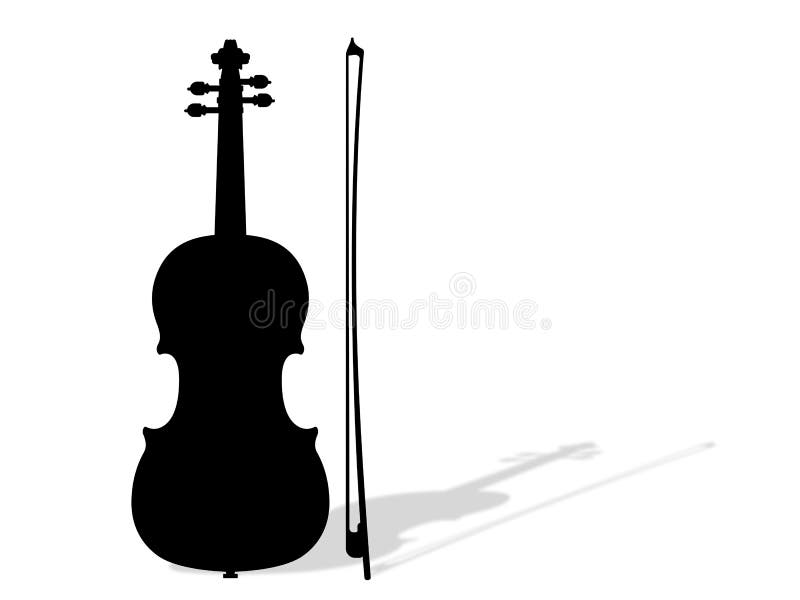 Violin stock illustration. Illustration of concert, drawing - 2943742