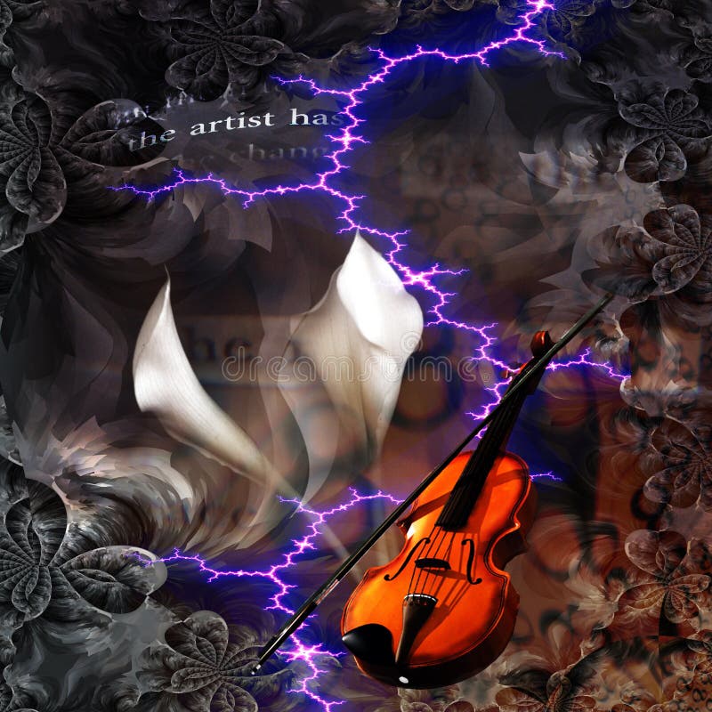 Violin Abstract Logo stock illustration. Illustration of designs - 27438456