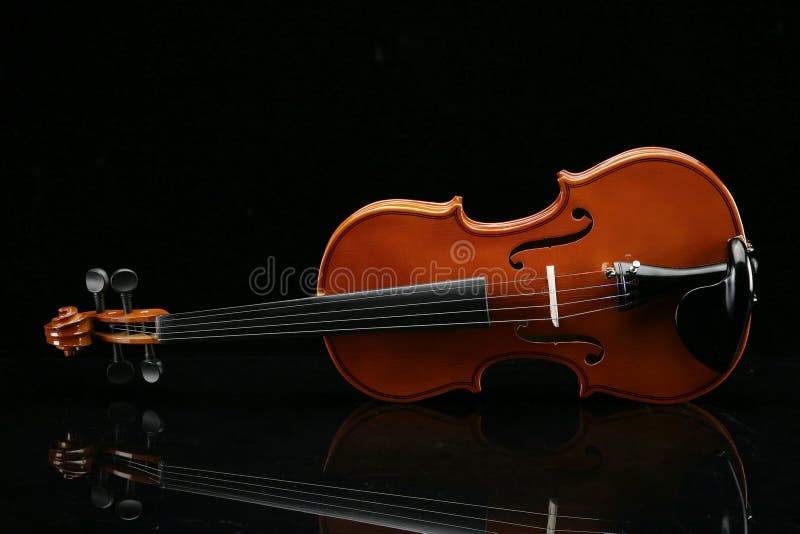 Violin on a Black Background Stock Image - Image of acoustic, musician ...