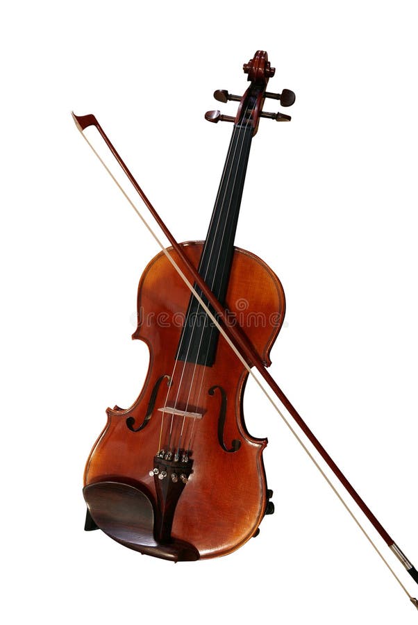 Violin cutout stock photo. Image of white, veneer, single - 20393636