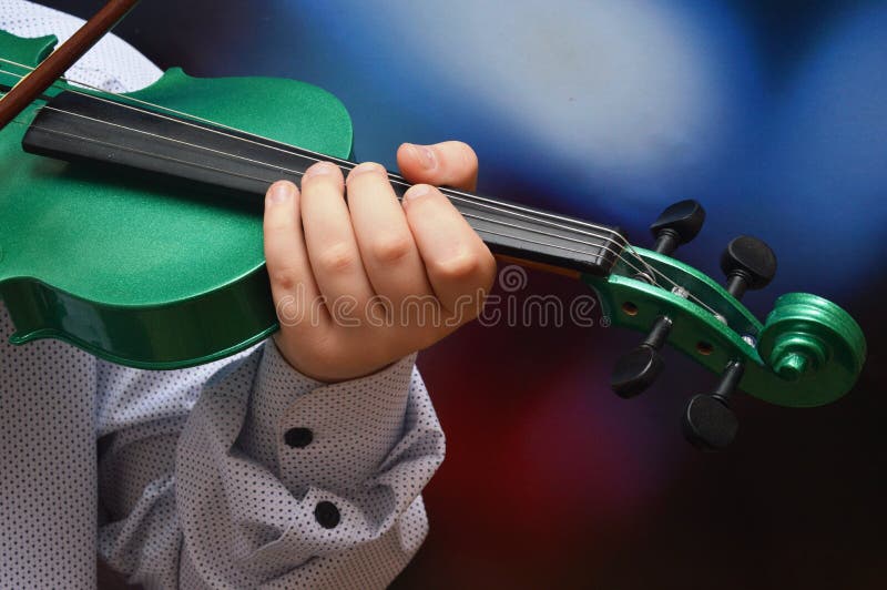 Violin with bow stock photo. Image of model, hand, color - 259917248
