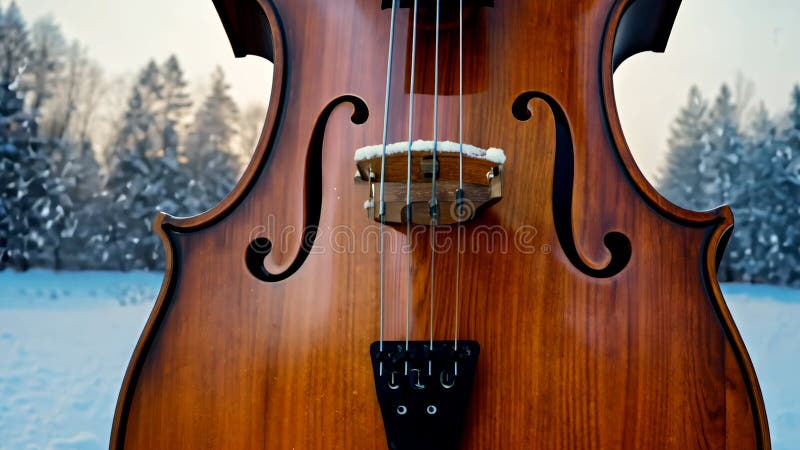 Violin Cello Standing in the Nature. Inspiration for Creativity ...