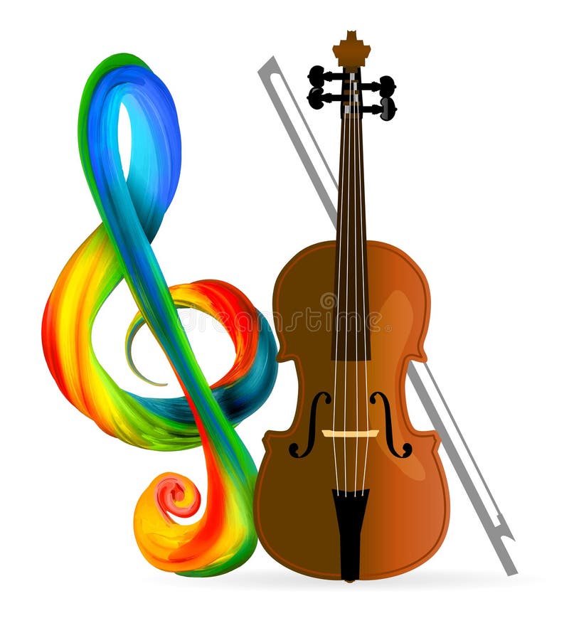 Treble Clef Violin Stock Illustrations – 2,231 Treble Clef Violin Stock ...