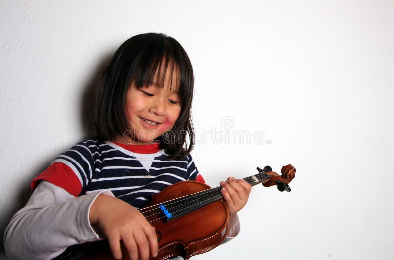Violin child stock photo. Image of playing, instrument - 15110480