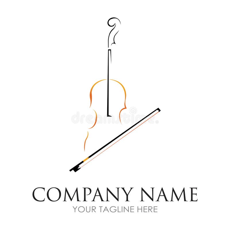 Violin / Classical Music - Vector Logo Illustration Design Template ...