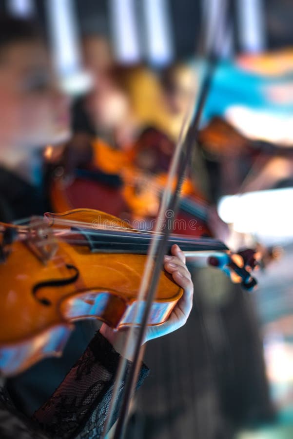 Violin at a concert stock image. Image of orchestra - 164714947