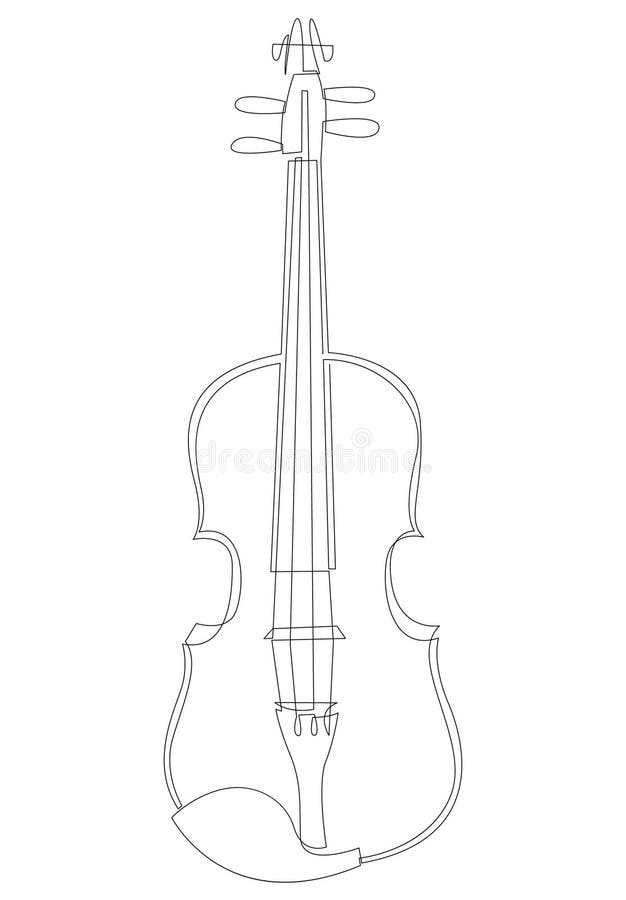 Violin Continuous Line Drawing. Minimalist One Line Style Design. Stock ... Violin Continuous Line Drawing. Minimalist One Line Style Design. Stock ...