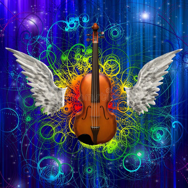 Violin Design stock illustration. Illustration of fiddle - 80175602