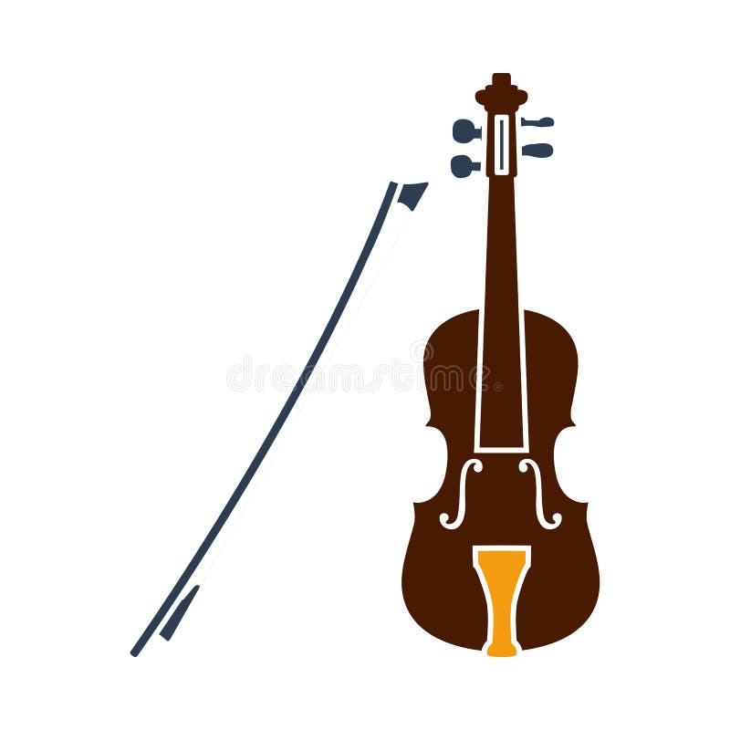 Violin Icon stock vector. Illustration of instruments - 247029692