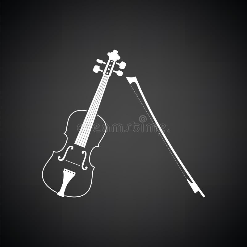 Violin Icon stock vector. Illustration of instruments - 247029692