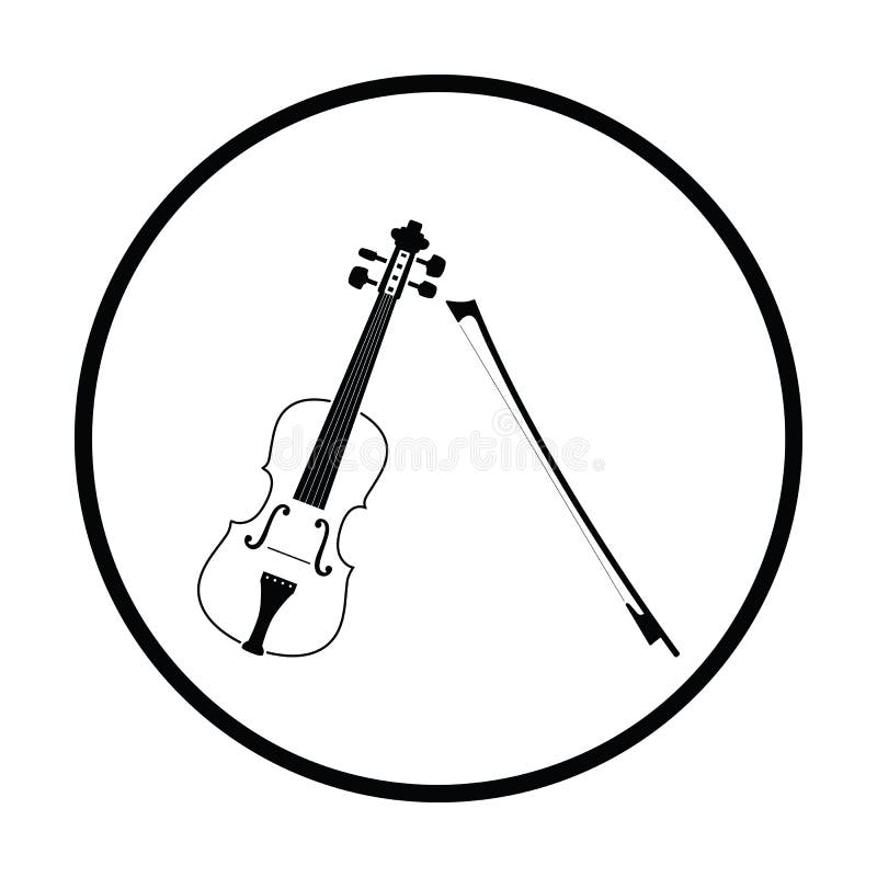 Violin icon stock vector. Illustration of element, grand - 124994797