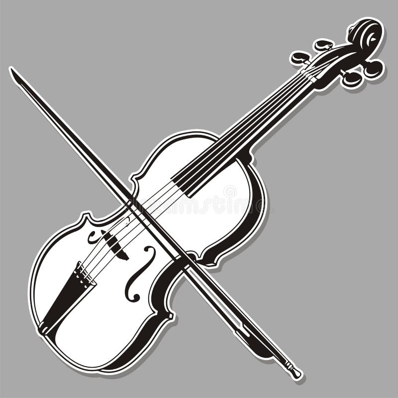 Black White Violin Stock Illustrations – 3,116 Black White Violin Stock ...