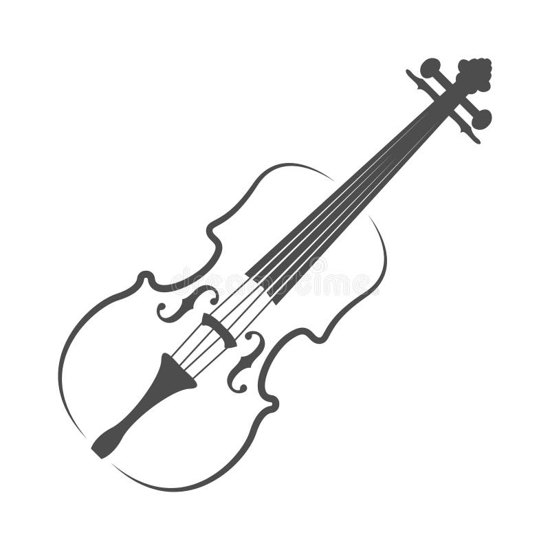Violin logo icon design stock vector. Illustration of logo - 283089357
