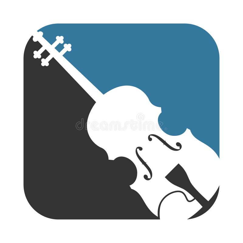 Violin logo icon design stock vector. Illustration of music - 318383455