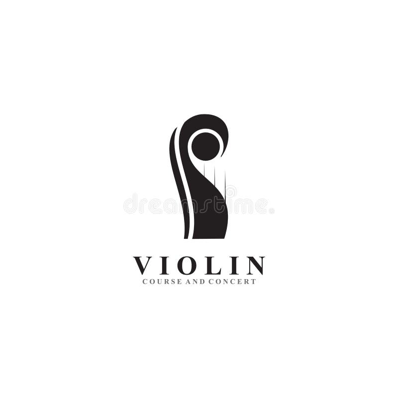Violin Logo Design Vector Illustration Template Stock Vector ...