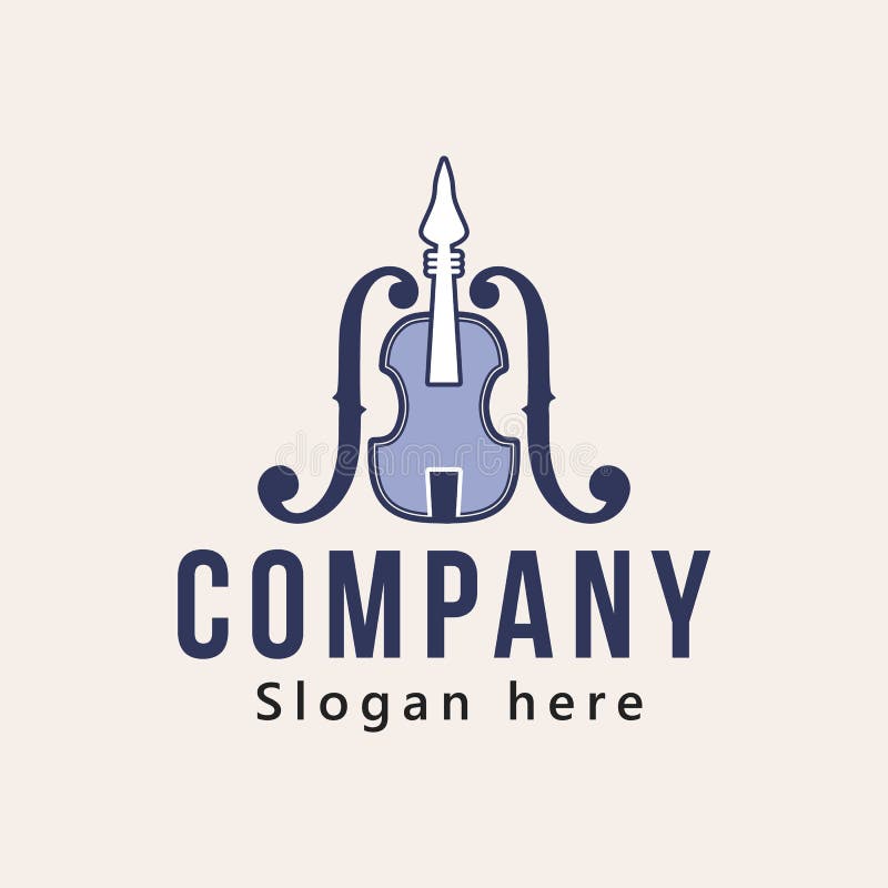 Violin Logo, Musical Instrument Logo Design, Vector Illustration Stock ...
