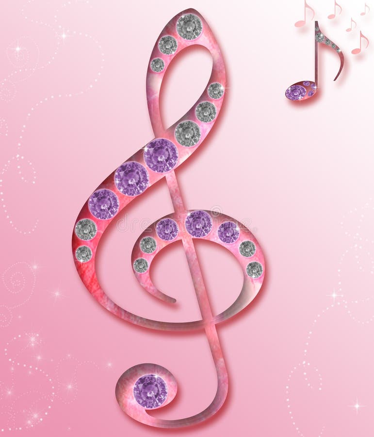 Stylized Artistic Pink Violin Outline Stock Photo - Image of instrument ...