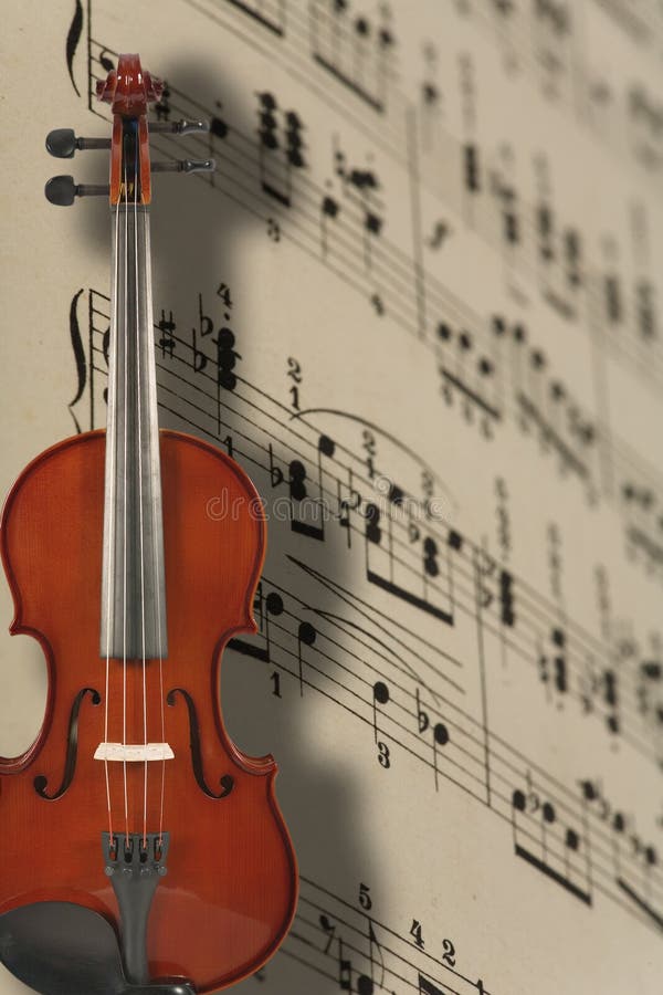Violin and music notes stock photo. Image of musician - 13191678