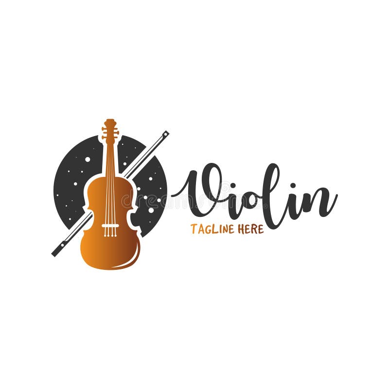 Violin Musical Instrument Logo Stock Vector - Illustration of isolated ...