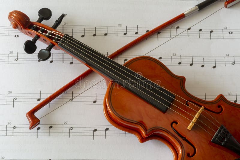 Violin on note paper stock image. Image of abstract - 182891863