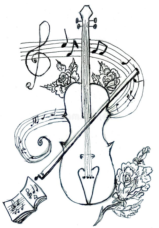 Violin Sketch Notes Stock Illustrations – 273 Violin Sketch Notes Stock ...