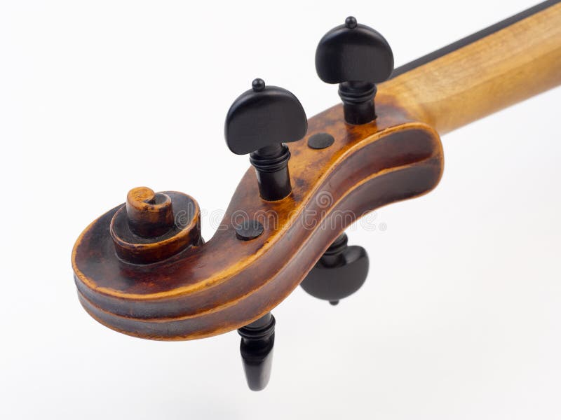 Violin peg box stock photo. Image of performer, hole - 35692230