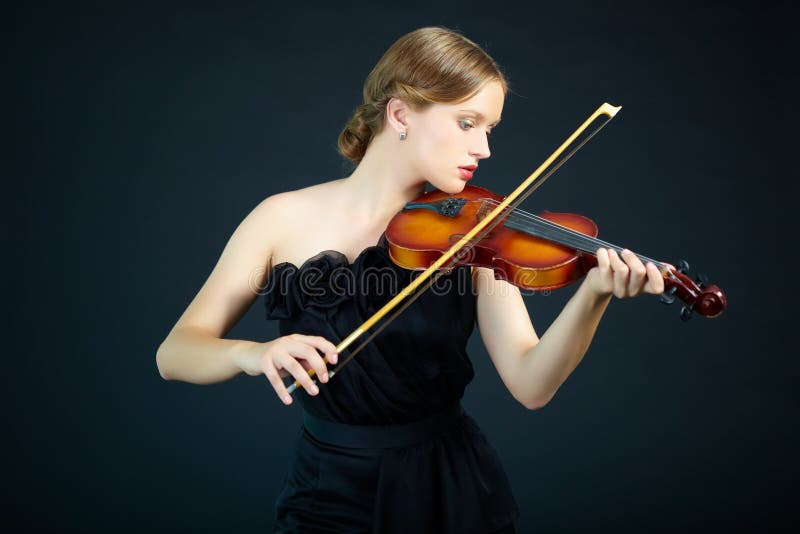 Violin performance stock image. Image of model, healthy - 22926861