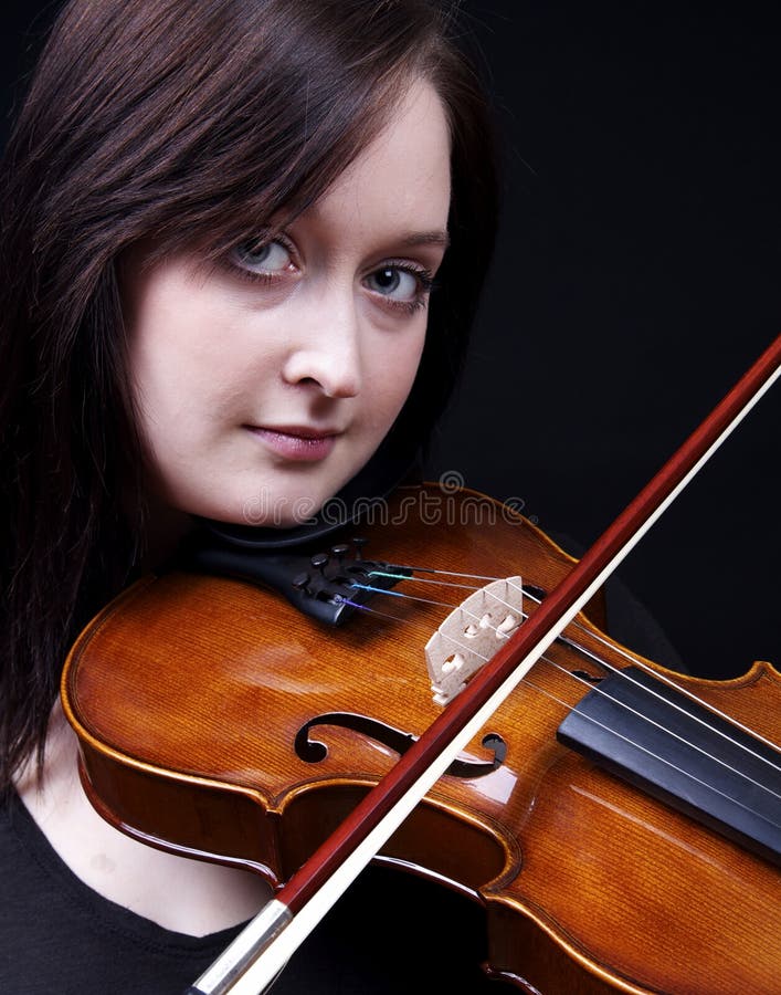 Violin play stock image. Image of beautiful, alone, play - 19345083