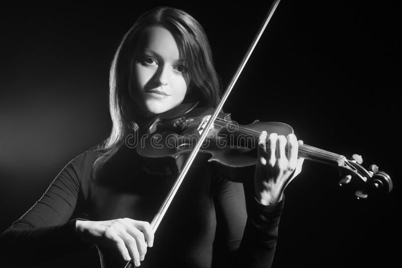 Violin Player Classical Musician Violinist Stock Image - Image of ...