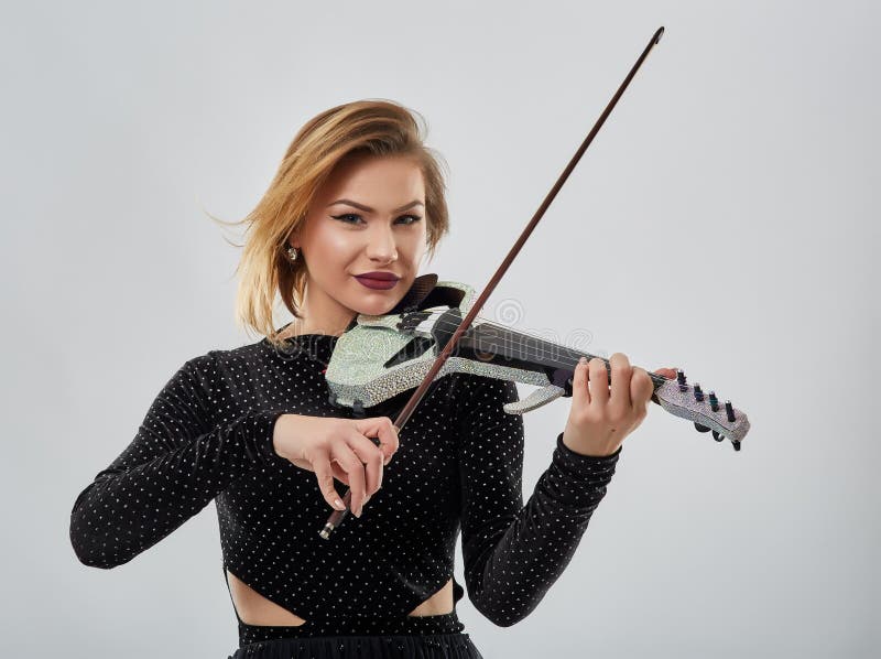 Violin player lady stock image. Image of musician, music - 106832821