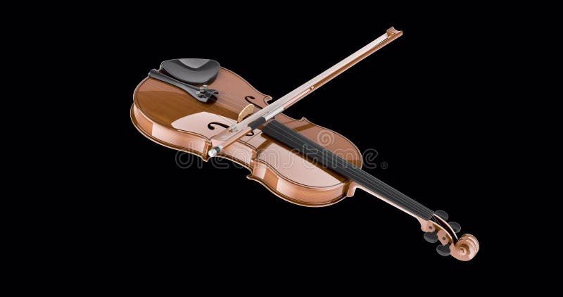 Violin Playing. Violin with Bow, Animation Seamlessly Loopable. 3D ...