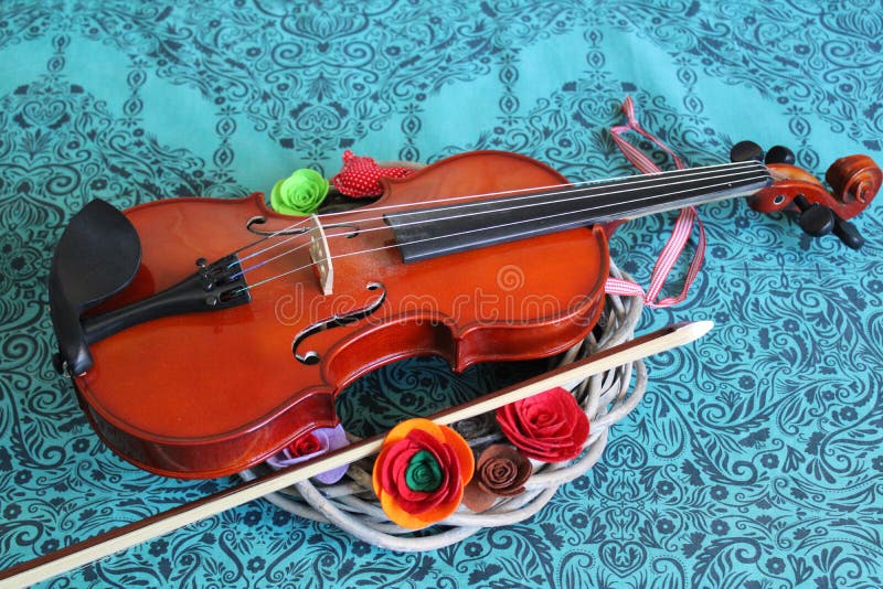 Violin Romantic Musical Instrument Also Called Fiddle and Viola Stock ...