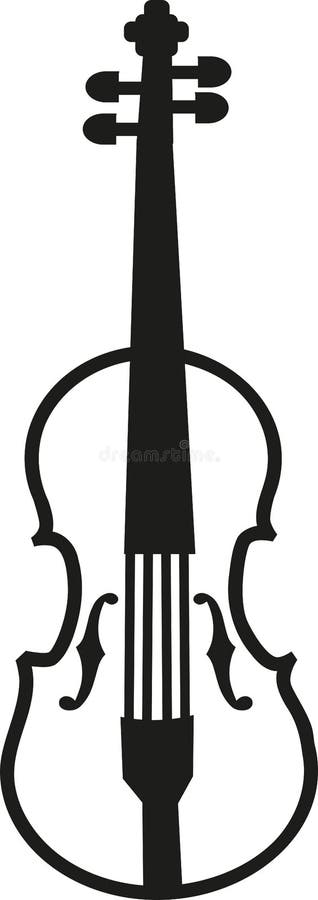 Violin simple music stock vector. Illustration of string - 107080612