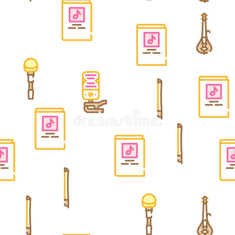 Violin String Musical Instrument Icons Set Vector Stock Vector ...