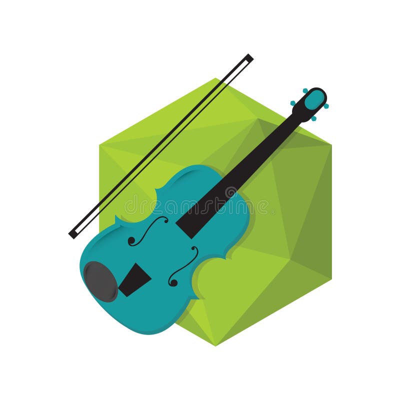 Violin. Vector Illustration Decorative Design Stock Vector ...